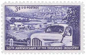 1025 - 1953 3c Trucking Industry - Mystic Stamp Company