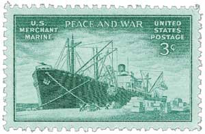 939 - 1946 3c US Armed Forces: Merchant Marine - Mystic Stamp Company