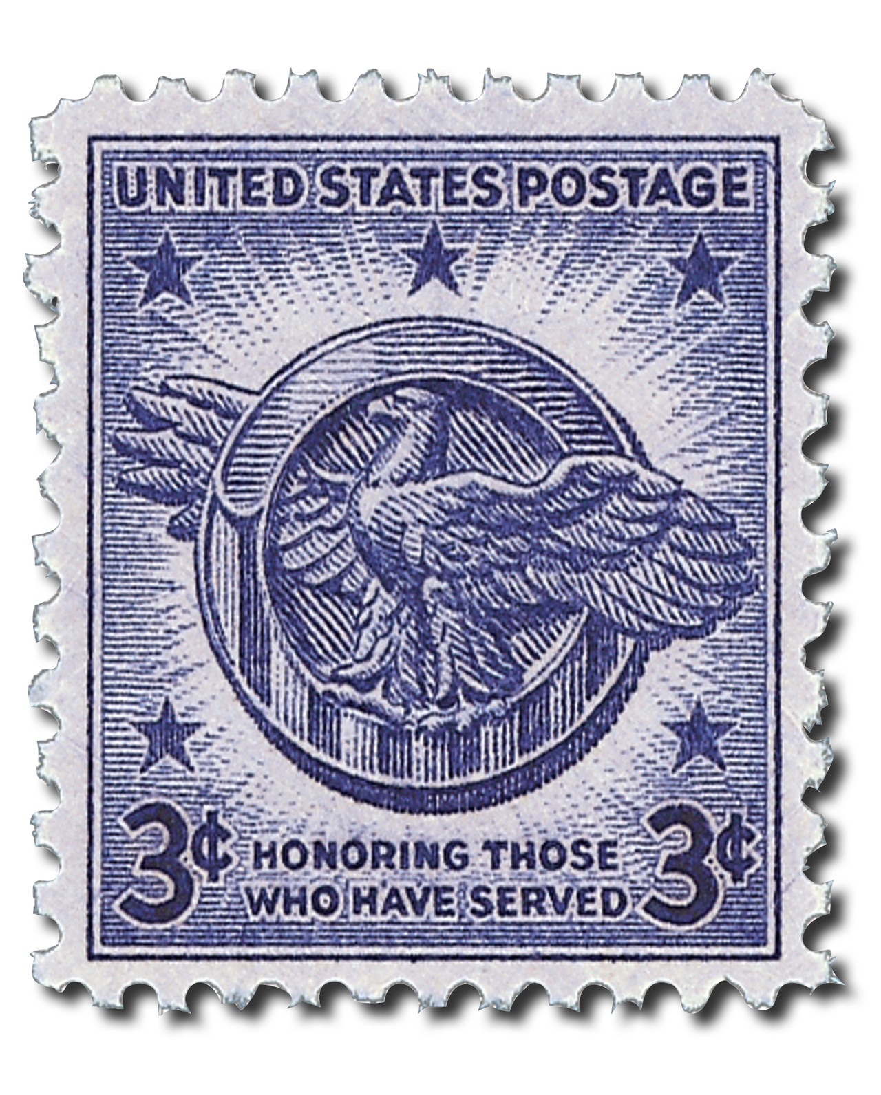940 - 1946 3c US Armed Forces: Veterans of World War II - Mystic Stamp ...