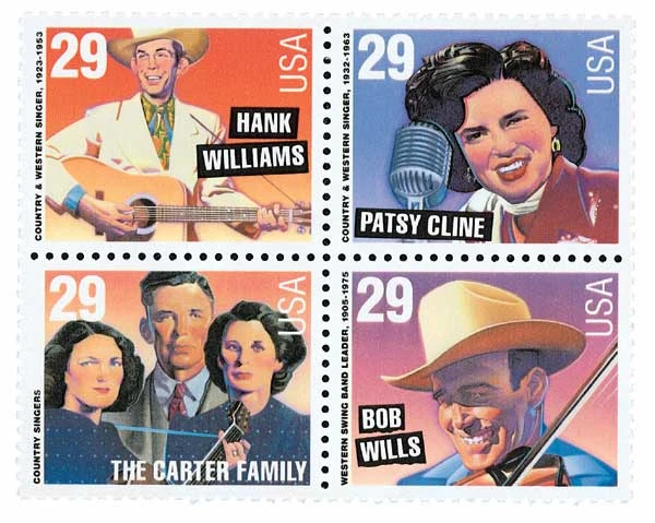 2772 - 1993 29c Country Music Legends: Patsy Cline - Mystic Stamp Company