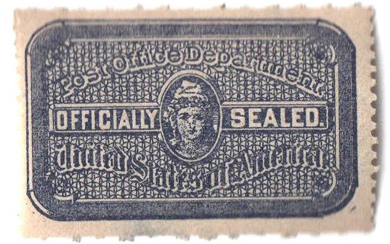 OX16 - 1913 Post Office Seal - blue - Mystic Stamp Company OX16 - 1913 Post Office Seal - blue - Mystic Stamp Company