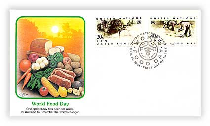 8A420P - 1984 20c/40c World Food Combination - Mystic Stamp Company