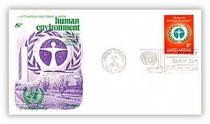 8A229 - 1972 8c Human Environment - Mystic Stamp Company