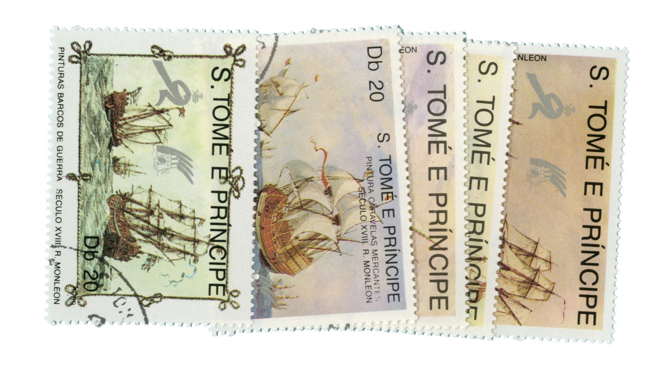 891-95 - 1989 St. Thomas & Prince Islands - Mystic Stamp Company
