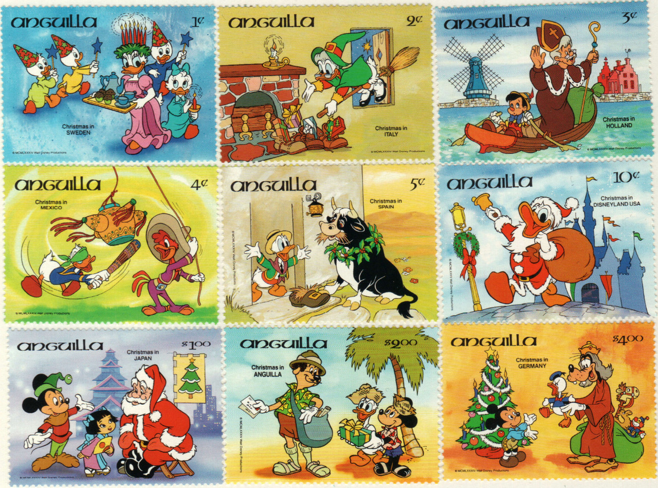 596-604 - 1984 Anguilla - Mystic Stamp Company