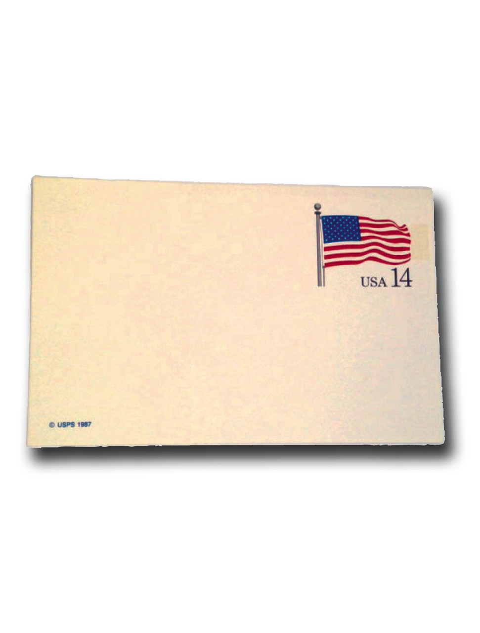 UX117 - 1987 14c Flag, Postal Card - Mystic Stamp Company