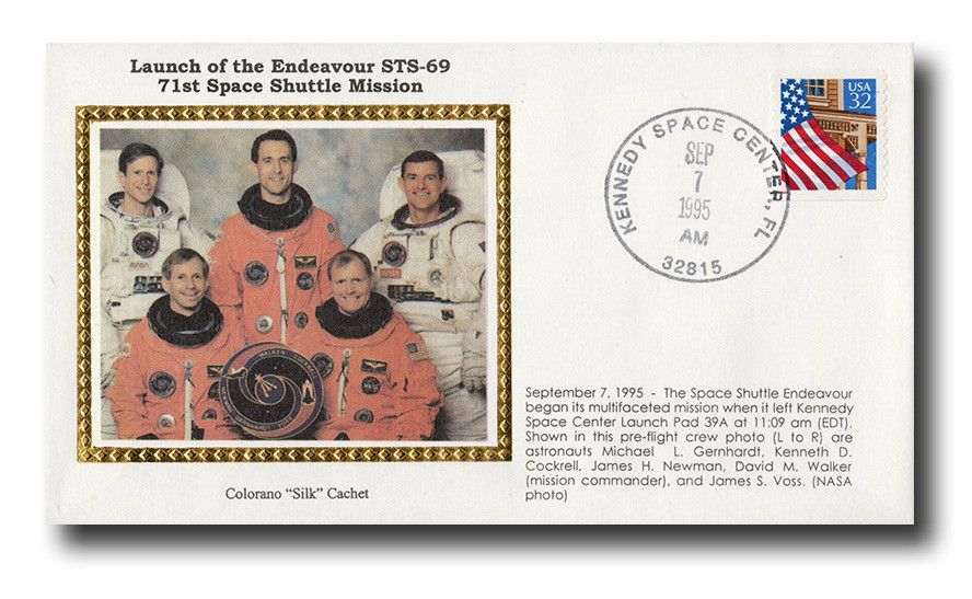 STS69L - STS-69 Launch Cover - Mystic Stamp Company