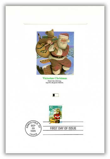 4905105 - 1995 Santa on Roof PSA Proofcard - Mystic Stamp Company