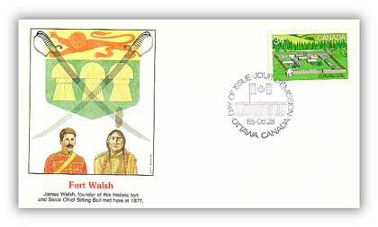 6A1056 - 1985 34c Fort Walsh - Mystic Stamp Company