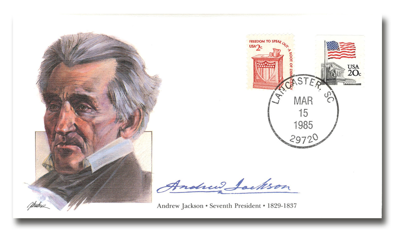 81408 - 1985 PRS Andrew Jackson Commemorative Cover - Mystic Stamp Company