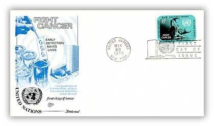 8A207 - 1970 6c Fight Against Cancer - Mystic Stamp Company