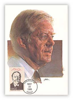 57345C - 1986 Presidents Maxicard - Jimmy Carter Cache with ...