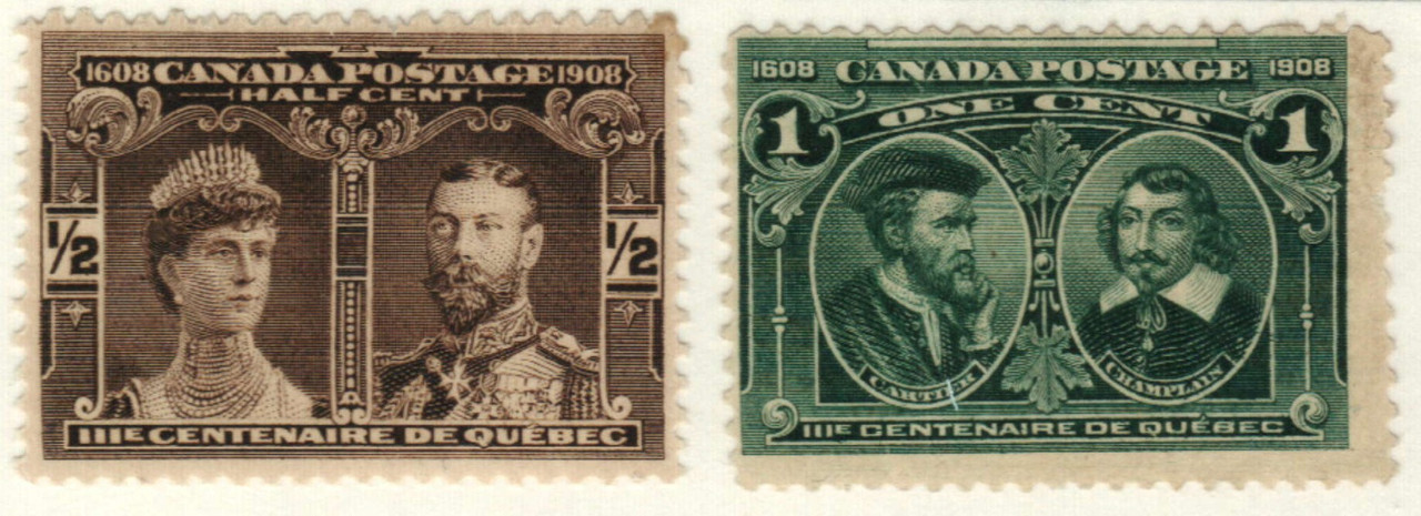 96-97 - 1908 Canada - Mystic Stamp Company
