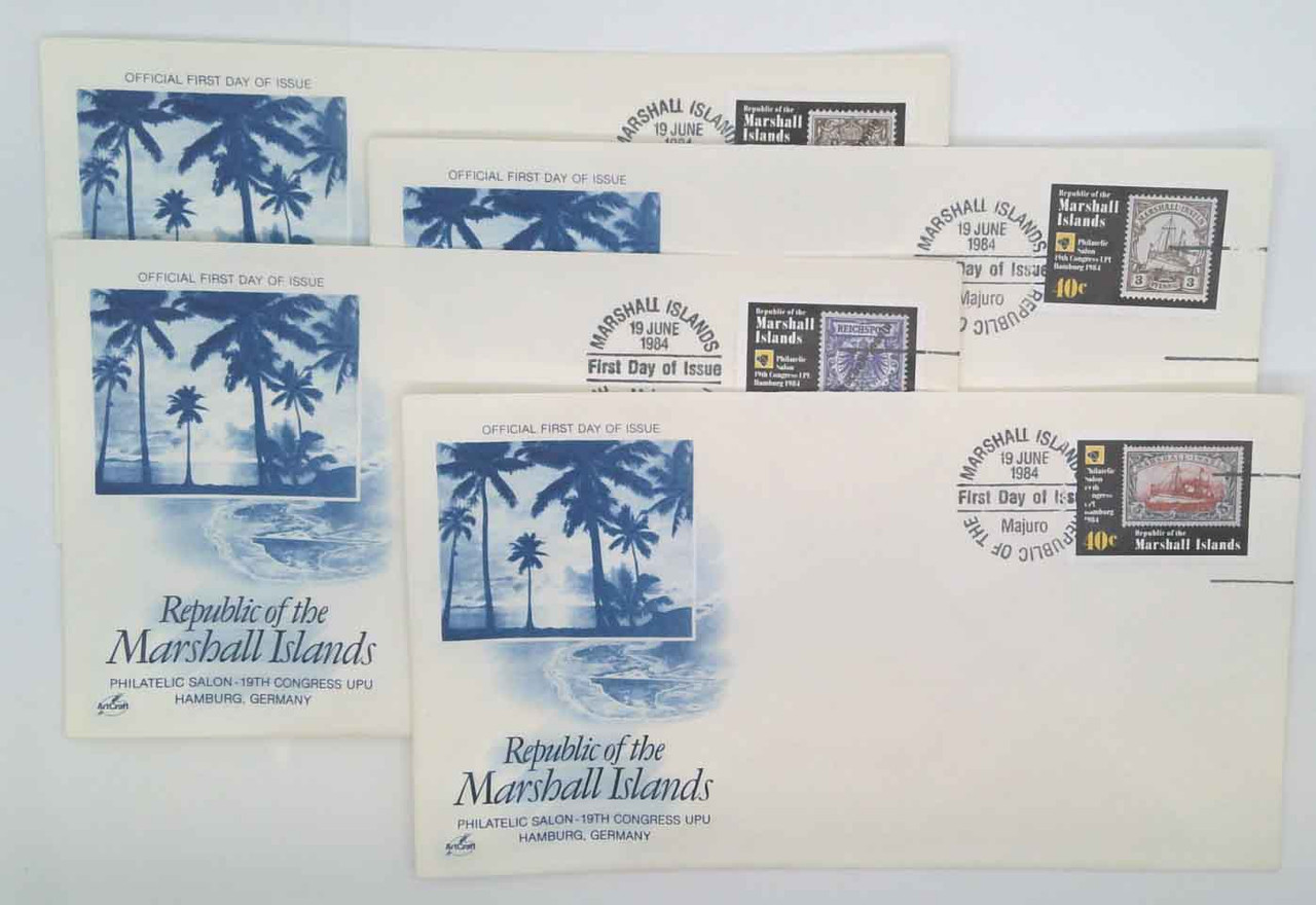 50-53 - 1984 Marshall Islands - Mystic Stamp Company