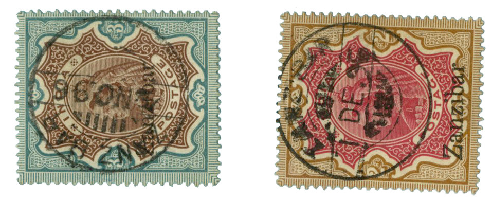 14-15 - 1895-96 Zanzibar - Mystic Stamp Company