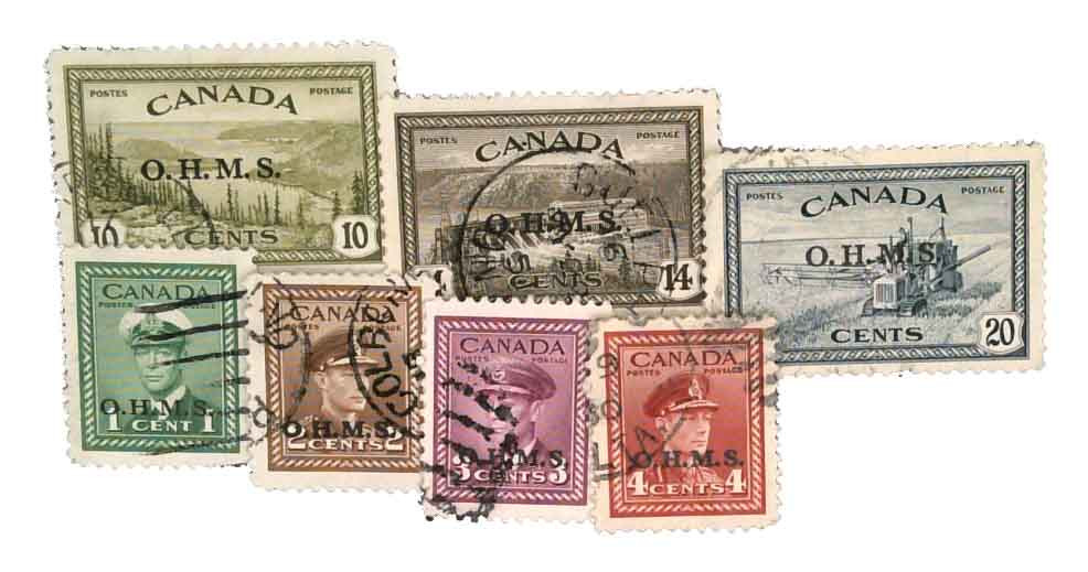 O1//8 - 1949-50 Canada - Mystic Stamp Company