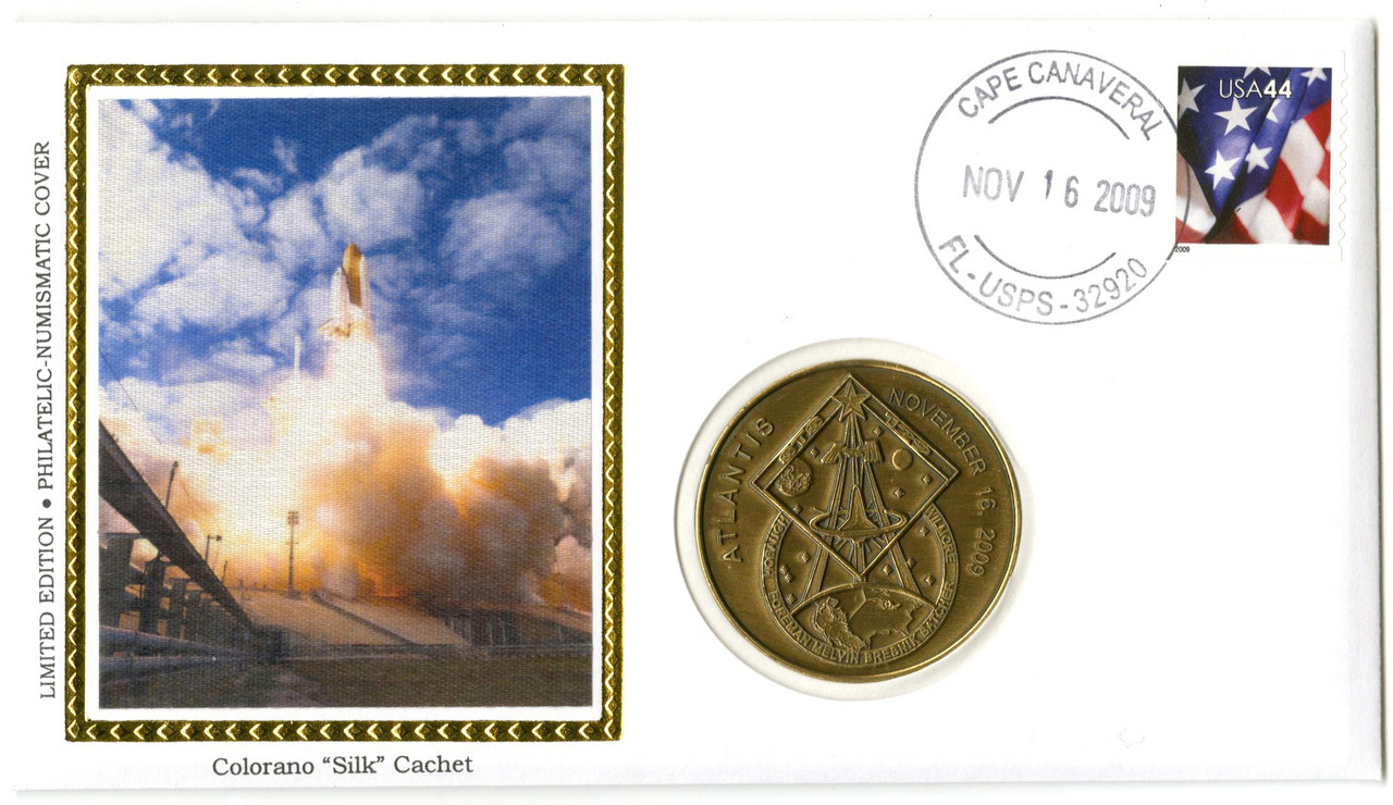 STS129M - STS-129 Medallic Cover - Mystic Stamp Company