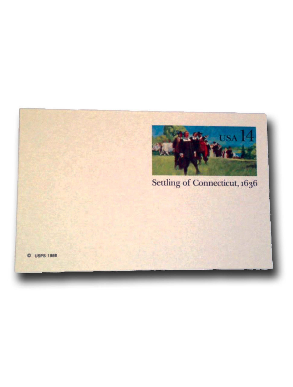 UX109 - 1986 14c Settling of Connecticut, Postal Card - Mystic Stamp ...