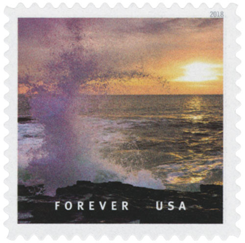 5298t - 2018 First-Class Forever Stamp - Bailey Island, Maine - Mystic ...