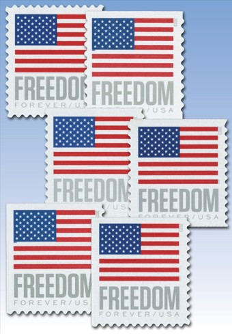 VT200 - Freedom Flag Stamps - Mystic Stamp Company