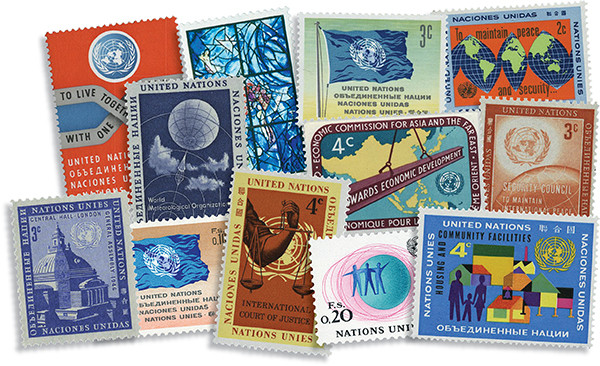 UI - United Nations Stamps - Mystic Stamp Company