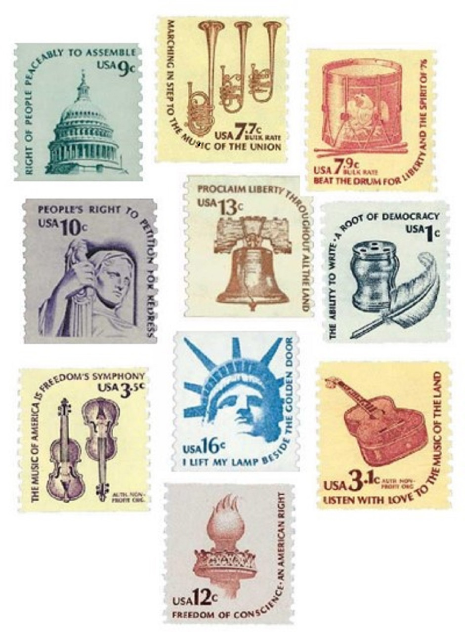 EV120 - Americana Coil Stamp Set - Mystic Stamp Company