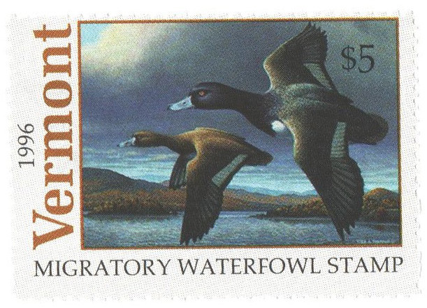 SDVT11 - 1996 Vermont State Duck Stamp - Mystic Stamp Company