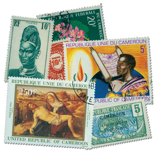 M3145 - Cameroun, 25 Different Stamps - Mystic Stamp Company
