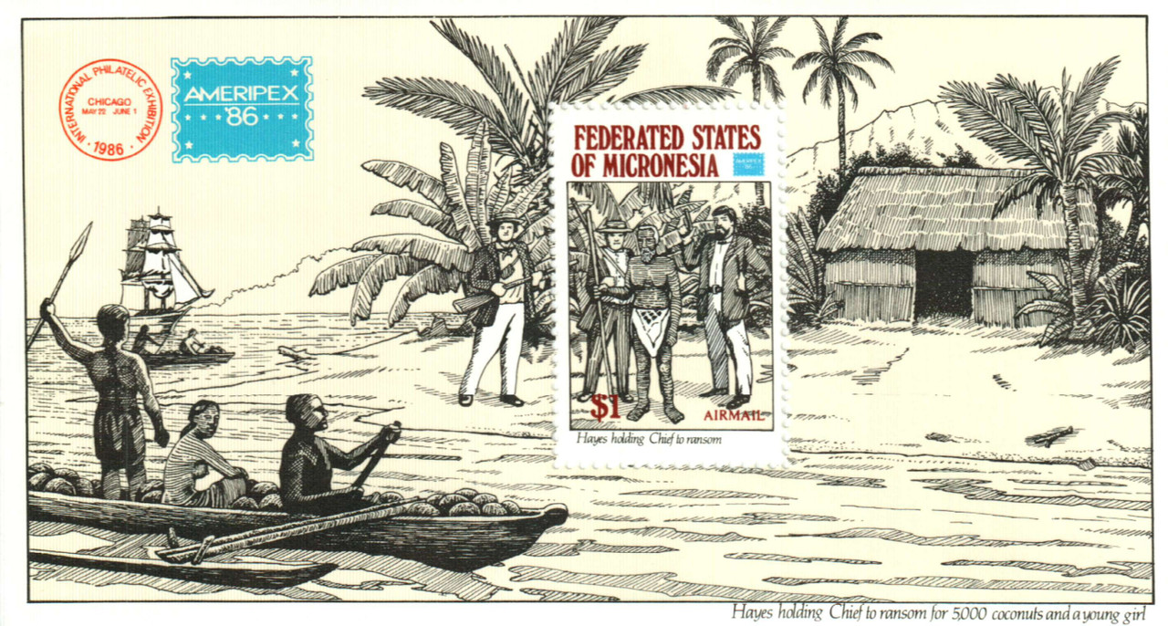 C25 - 1986 Micronesia - Mystic Stamp Company