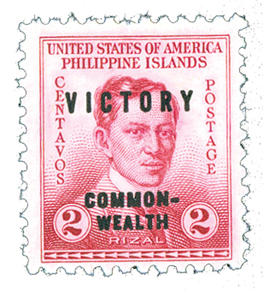 PH485 - 1945 2c Jose Rizal, Rose, Philippine Islands, Victory ...