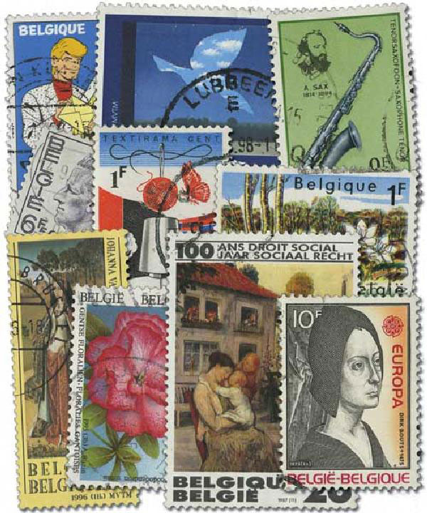 MP2037 - Belgium Mounted Collection 2000 Different Stamps - Mystic ...