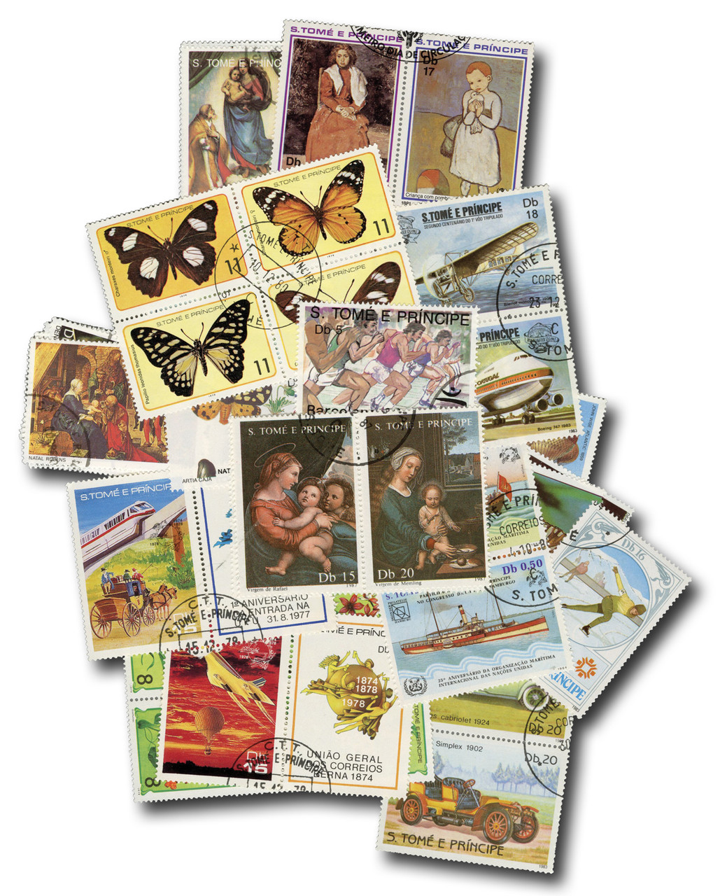 MP1903 - St. Thomas, 300 Different Stamps - Mystic Stamp Company