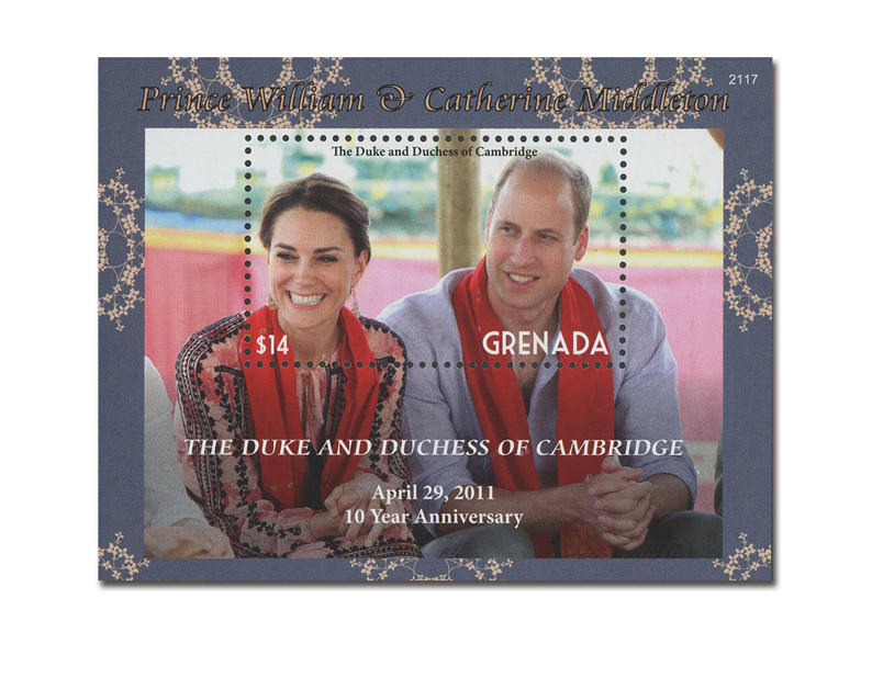 MFN257 - 2021 $14 The Duke & Duchess of Cambridge 10 Year Anniversary ...