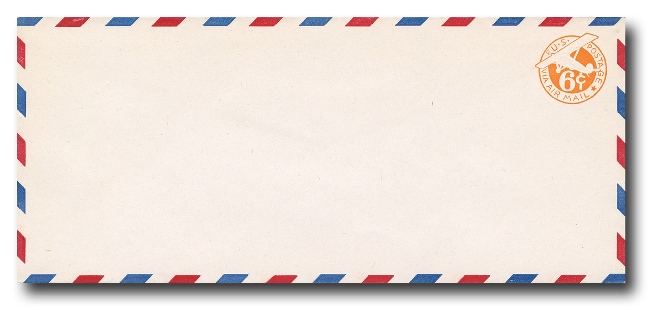 UC3 - 1934 6c Air Post Stamped Envelope, Orange, Die 2a - Mystic Stamp ...