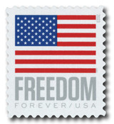 5787 - 2023 First-Class Forever Stamp - US Flags (from BCA Pane ...
