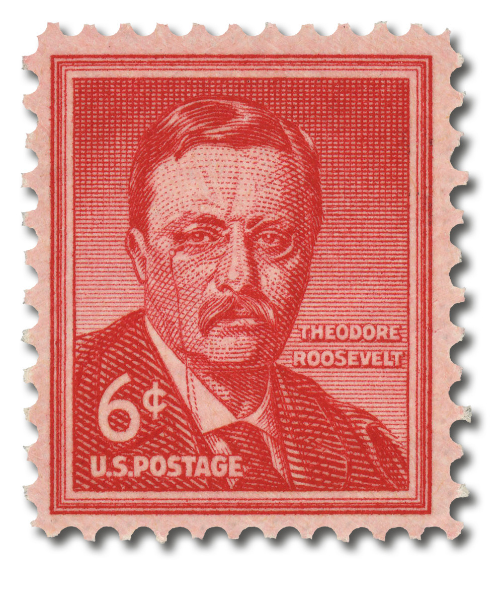 1039 - 1955 6c Liberty Series: Theodore Roosevelt - Mystic Stamp Company