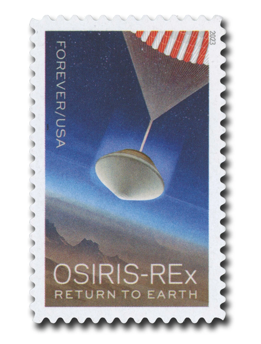 5820 - 2023 First-Class Forever Stamp - OSIRIS-REx - Mystic Stamp Company