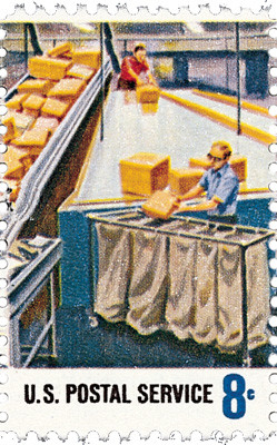 1489-98 - 1973 8c Postal Service Employees - Mystic Stamp Company