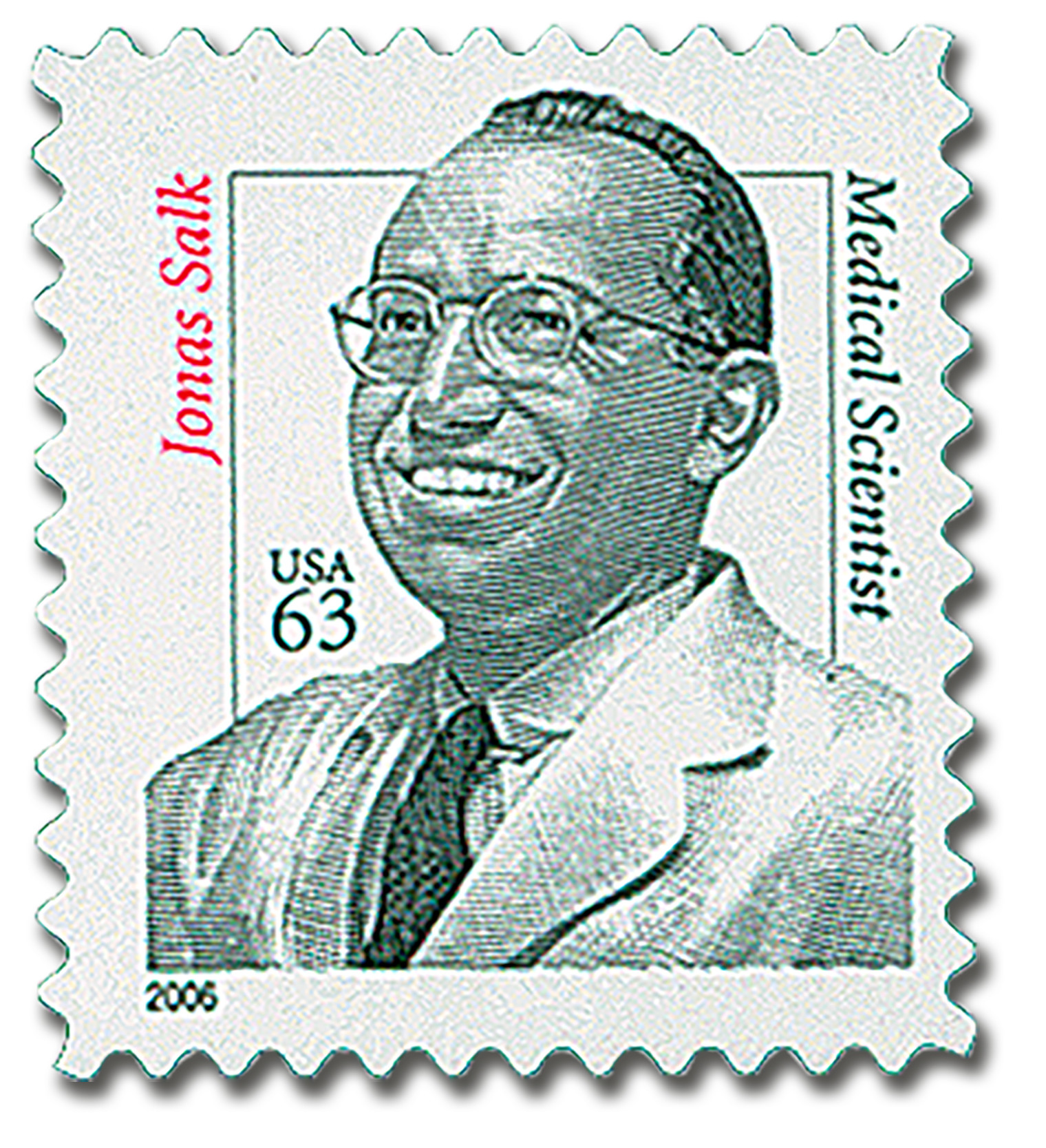 3428 - 2006 63c Distinguished Americans: Dr. Jonas Salk - Mystic Stamp ...