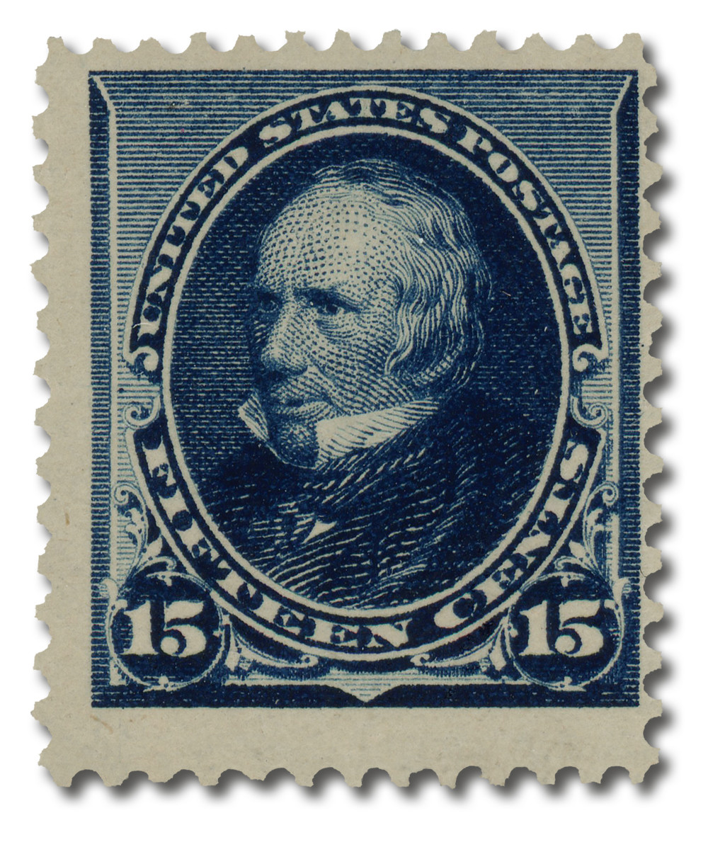 219 - 1890 1c Franklin, Dull Blue - Mystic Stamp Company