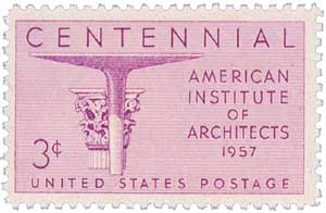 1089 - 1957 3c Architects Institute - Mystic Stamp Company