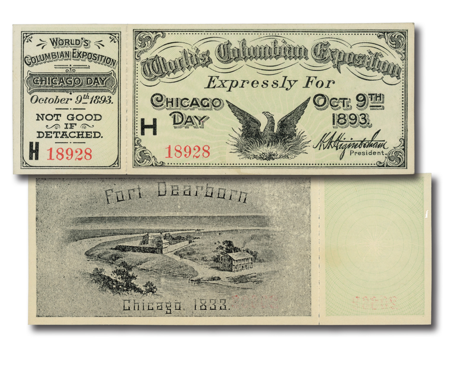 MA2133 - 1893 World's Columbian Exposition Ticket, Expressly for ...