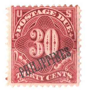 PHJ7 - 1901 30c Philippine Islands Postage Due, Deep Claret, Double ...