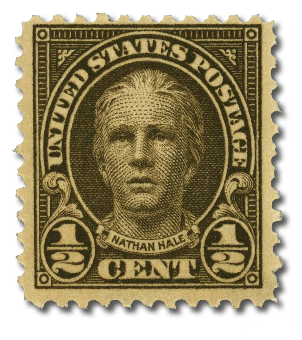 555 - 1923 3c Abraham Lincoln, Violet, Perf. 11 - Mystic Stamp Company