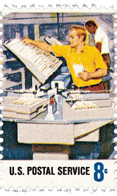 1489-98 - 1973 8c Postal Service Employees - Mystic Stamp Company