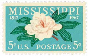 1337 - 1967 5c Mississippi Statehood - Mystic Stamp Company