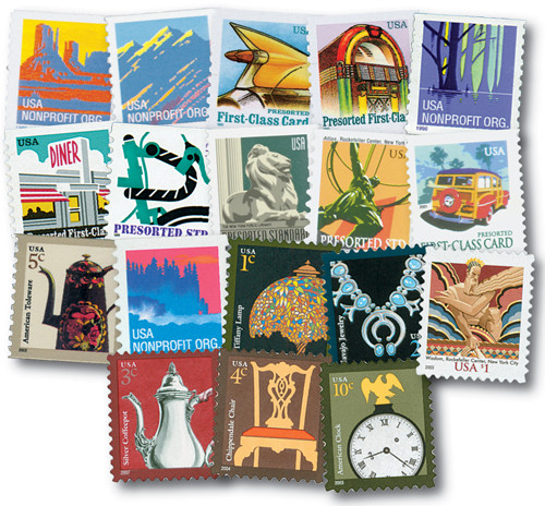 US Stamps - Packets and Mixes - Page 1 - Mystic Stamp Company