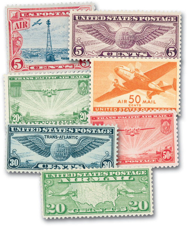 US Stamps - Stamp Types - Airmails (C) - Page 1 - Mystic Stamp Company
