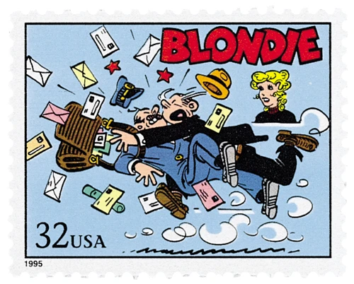 3000l - 1995 32c Comic Strip Classics: Blondie - Mystic Stamp Company