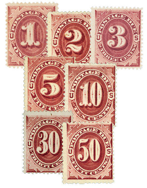 US Stamps - Stamp Types - Parcel Post & Postage Due - Page 1 - Mystic ...